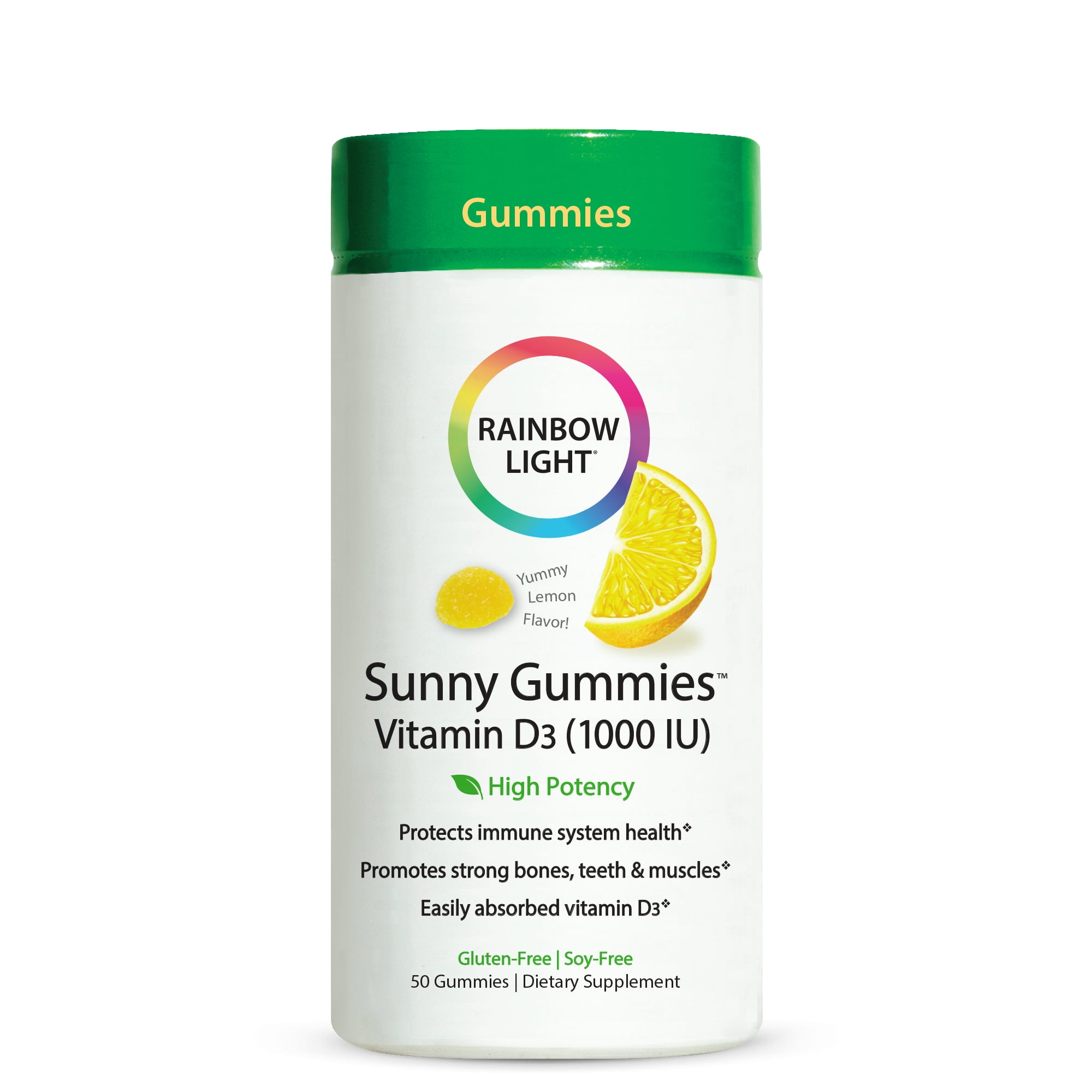 Rainbow Light Sunny Gummies? Vitamin D3 1,000 IU 50 ct - Walmart.com