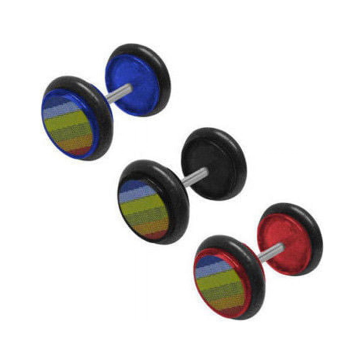 Rainbow Logo Acrylic Ear Plugs - 14 Gauge - Available in 3 Colors ...