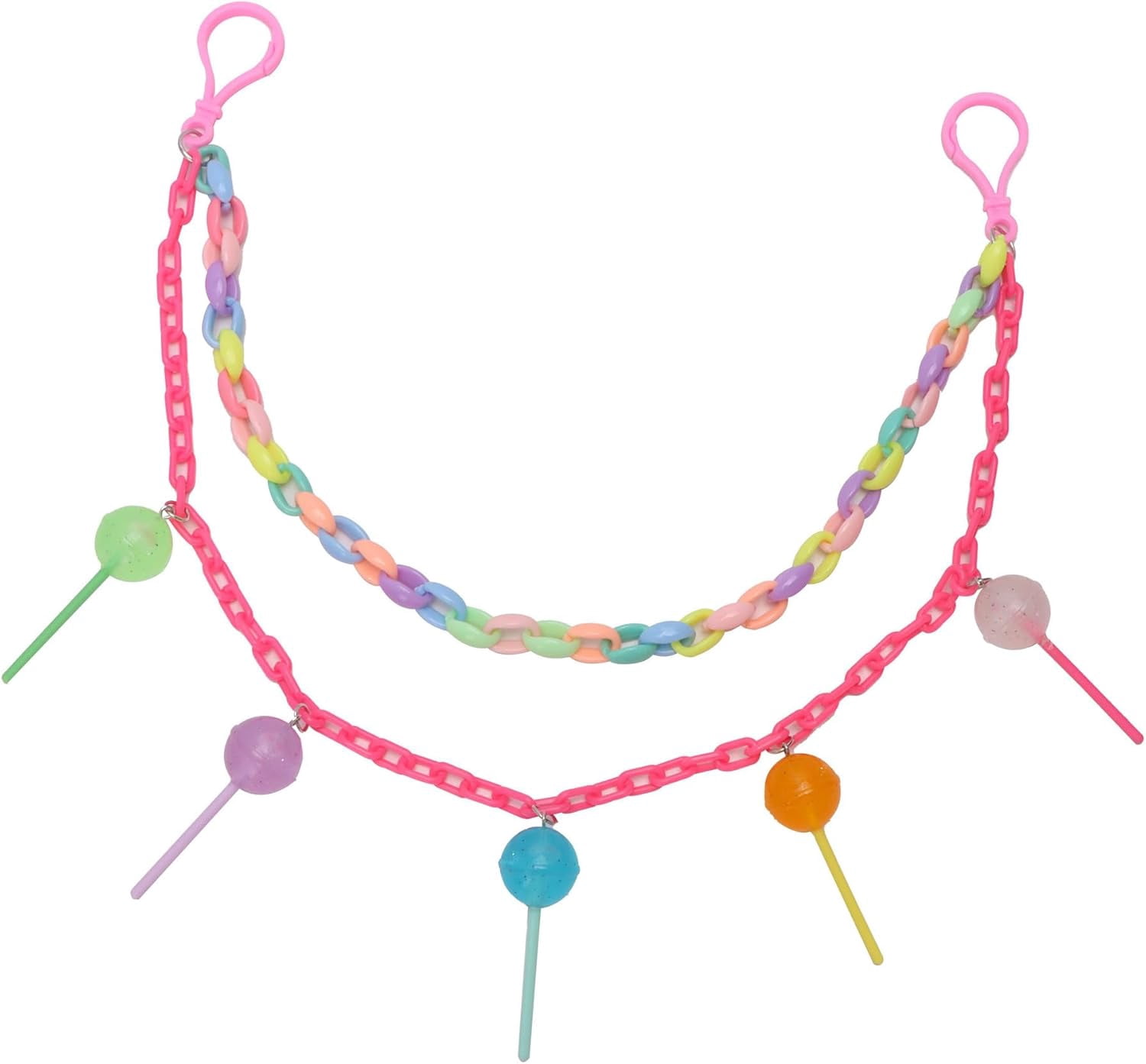 Rainbow Lollipop Chain – Colorful Acrylic Waist Accessory - Walmart.com
