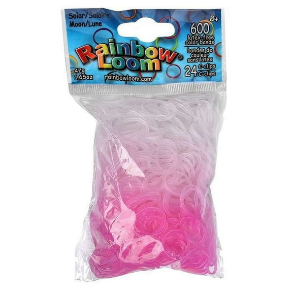 Rainbow Loom- Solar Moon UV, Color Changing Bands Set Kit with 600 ...