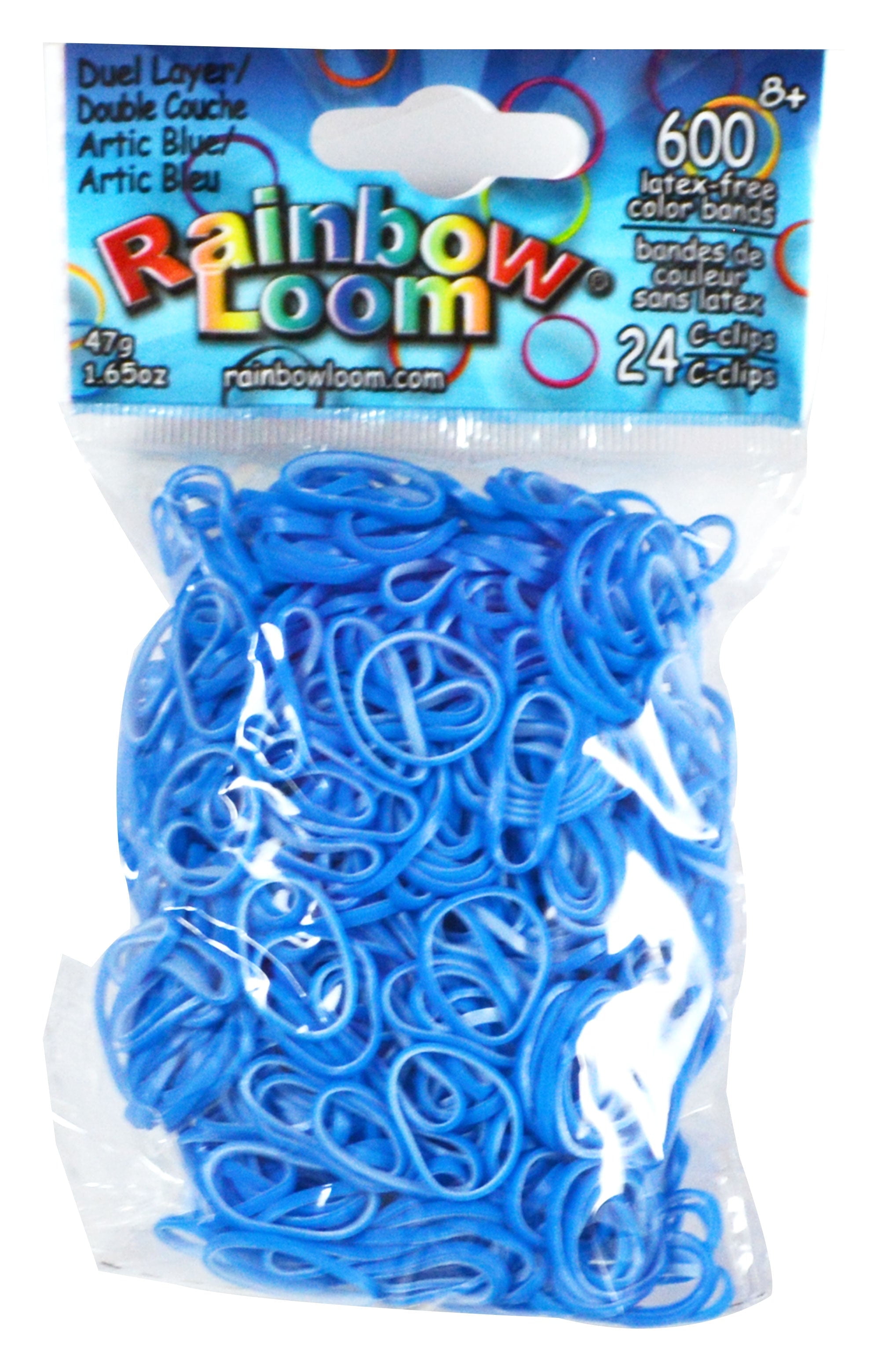 Rainbow Loom Dual Layer Bands, Artic Blue - Walmart.com