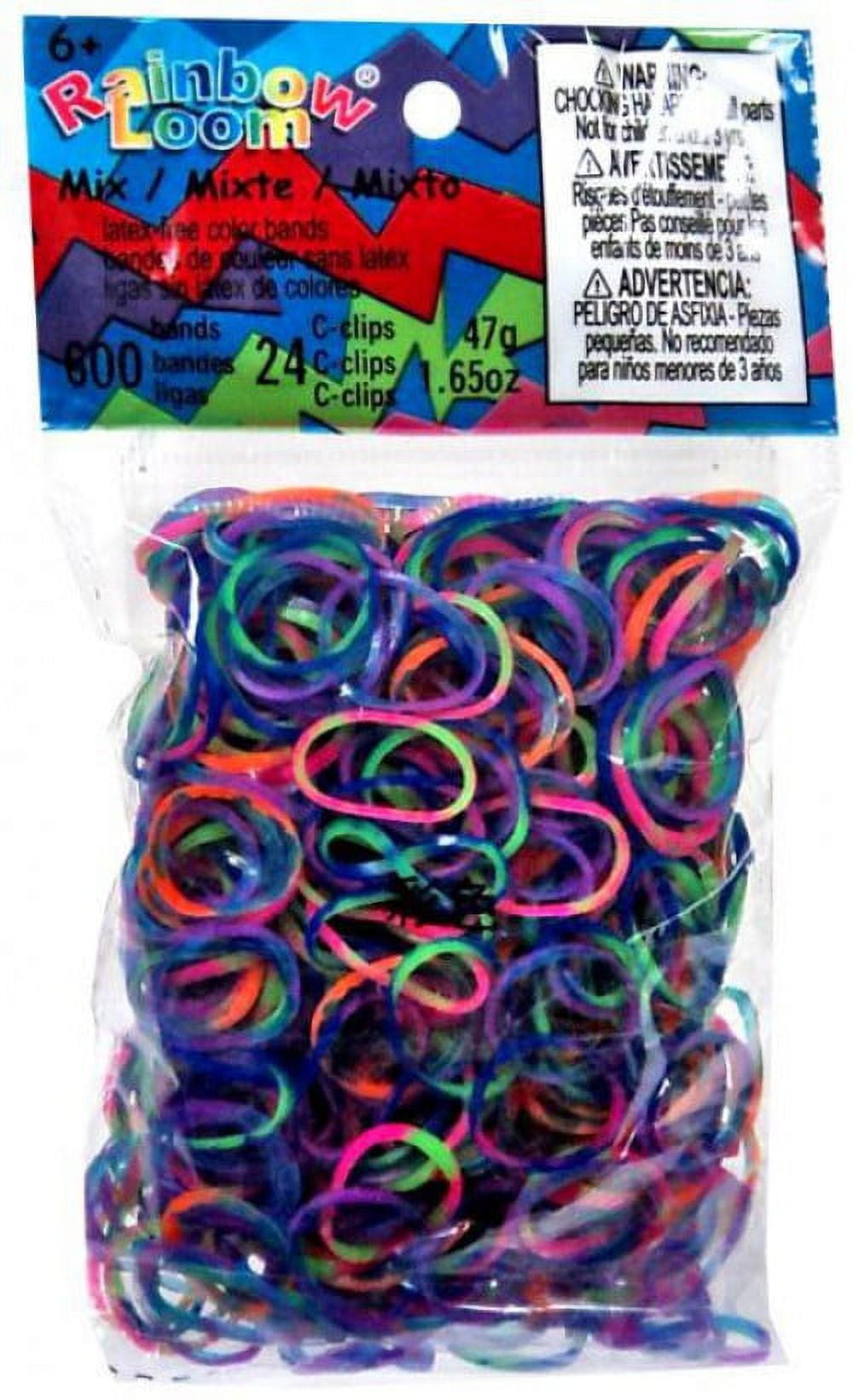 Rainbow Loom Jelly Assorted Tie-Dye Rubber Bands Craft Kit, 600+ Piece ...