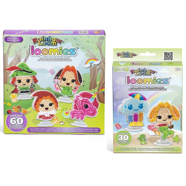 Rainbow Loom: Loomies Fairy Tale Figurines 2 PK Bundle: 4 Character & 2 ...