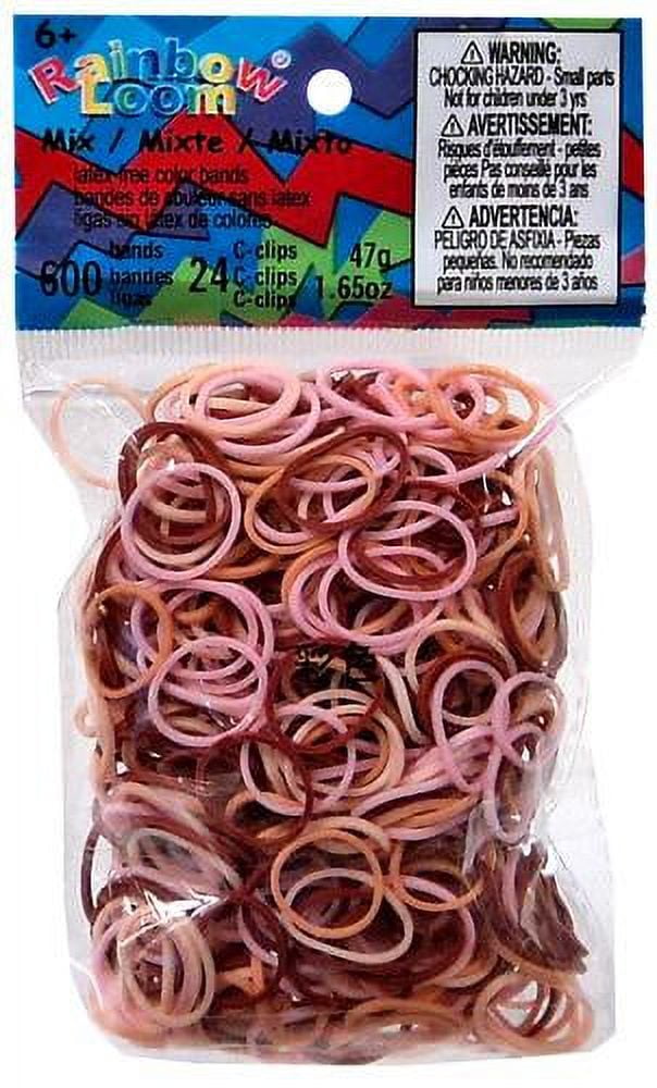 Rainbow Loom Mixed Skin Rubber Bands Refill Pack [600 ct] - Walmart.com