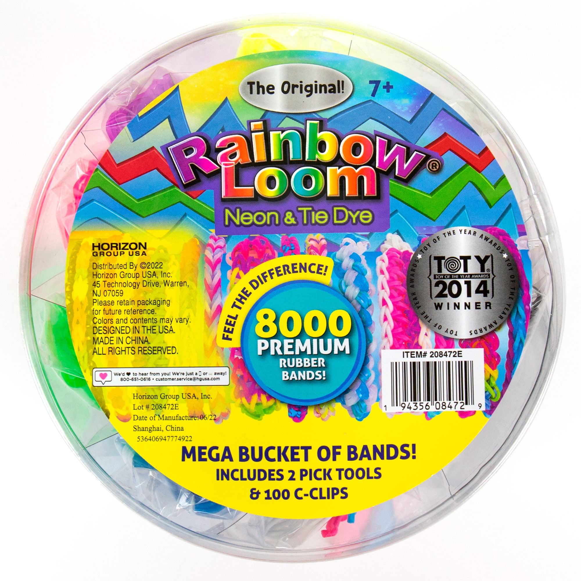 Rainbow Loom Neon and Tie-Dye Mega Bucket - Walmart.com