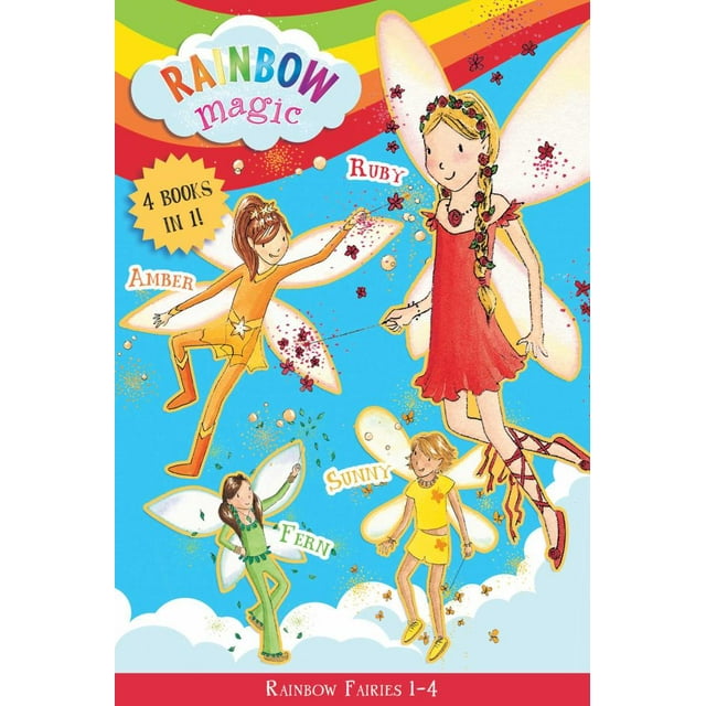 Rainbow Magic Rainbow Fairies: Books #1-4: Ruby the Red Fairy, Amber ...