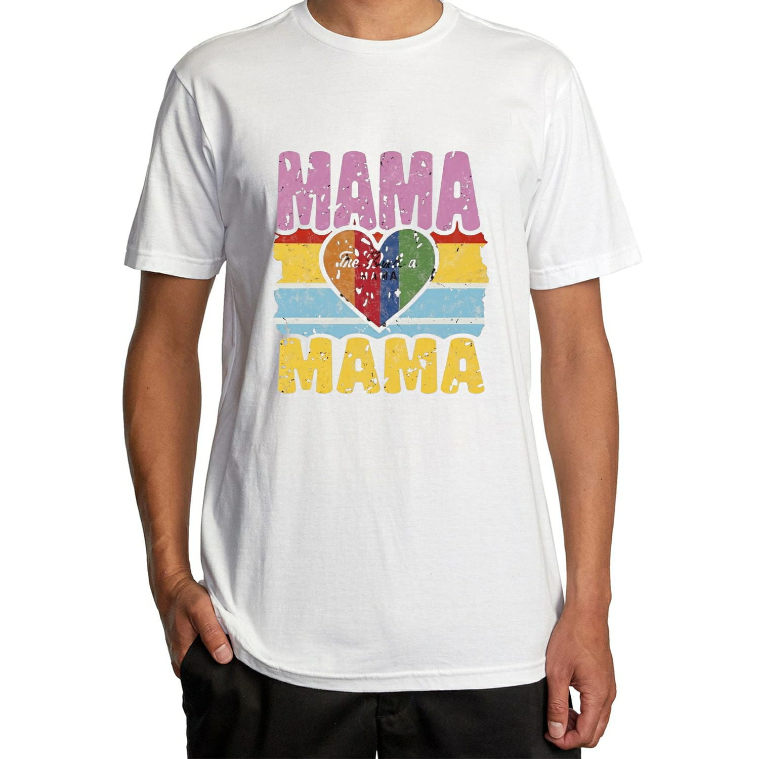 Rainbow Mama Mother'S Day Leopard Mama Cute Mom Boho Mama Mens T Shirt ...
