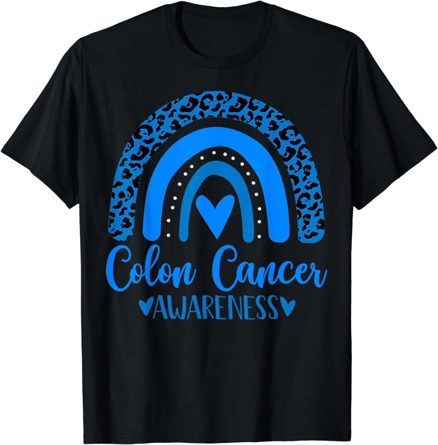 Rainbow March We Wear Blue Colorectal Cancer Awareness Colon T-Shirt ...