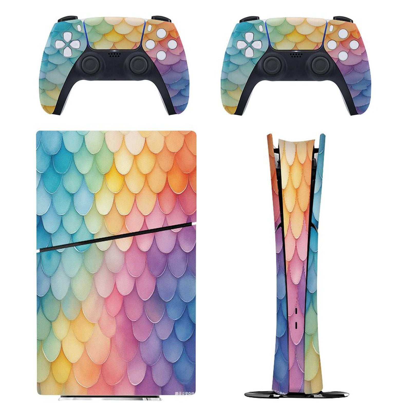 Rainbow Mermaid Scales PS5/PS5 Slim Digital Disc Skin Sticker For ...