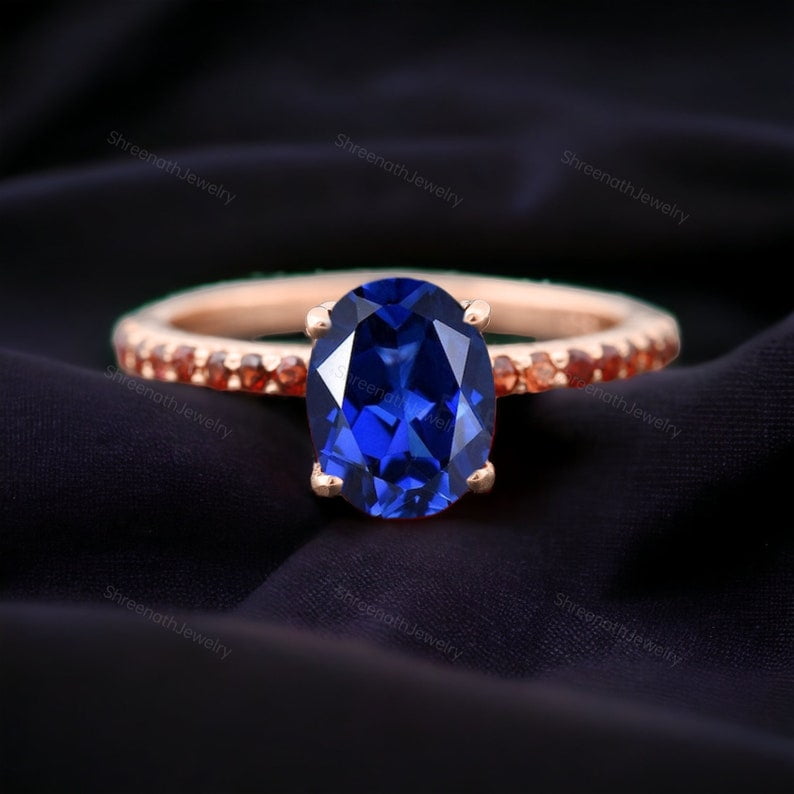 Rainbow Moonstone Engagement Ring Diamond Twisted Bridal Ring Art Deco ...