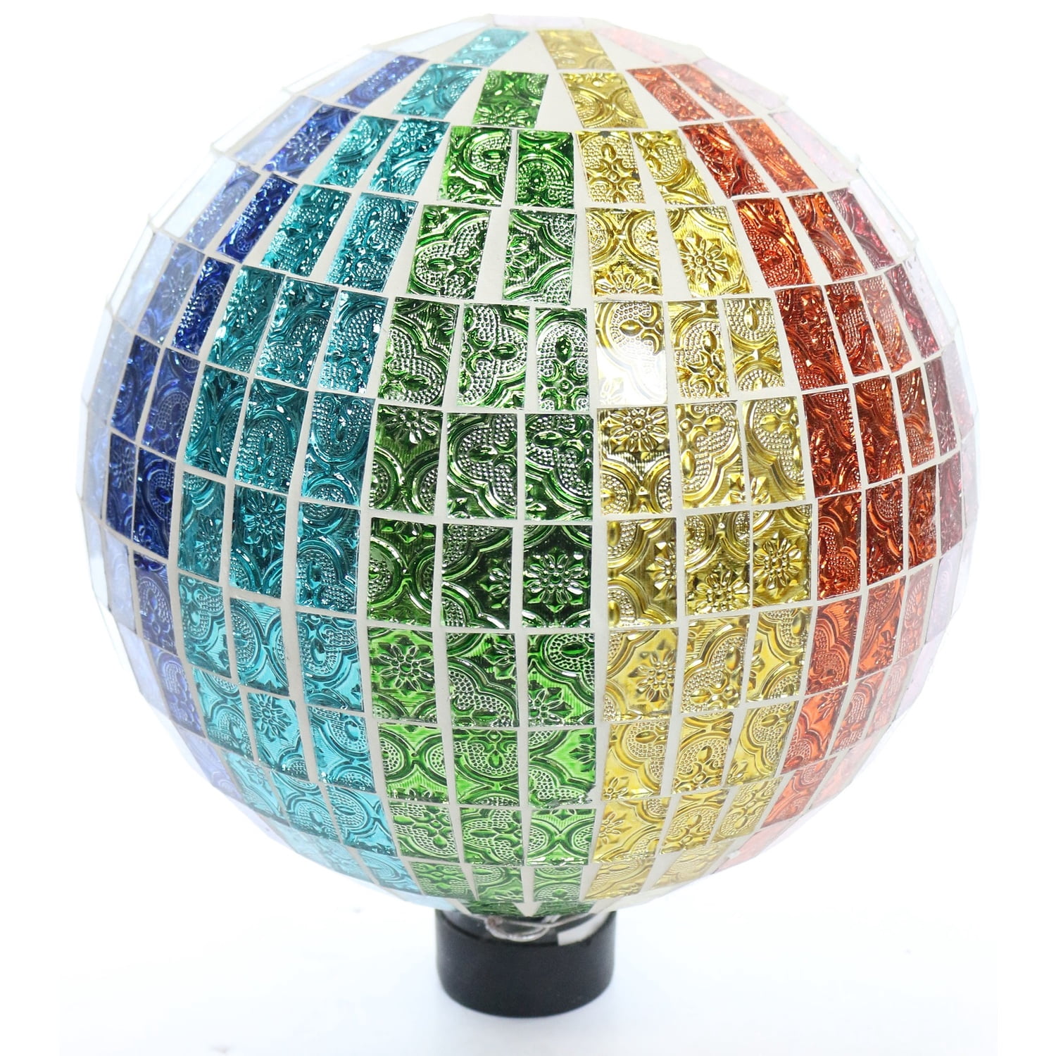 Rainbow Mosaic Gazing Globe Embossed Tile Pattern - Walmart.com