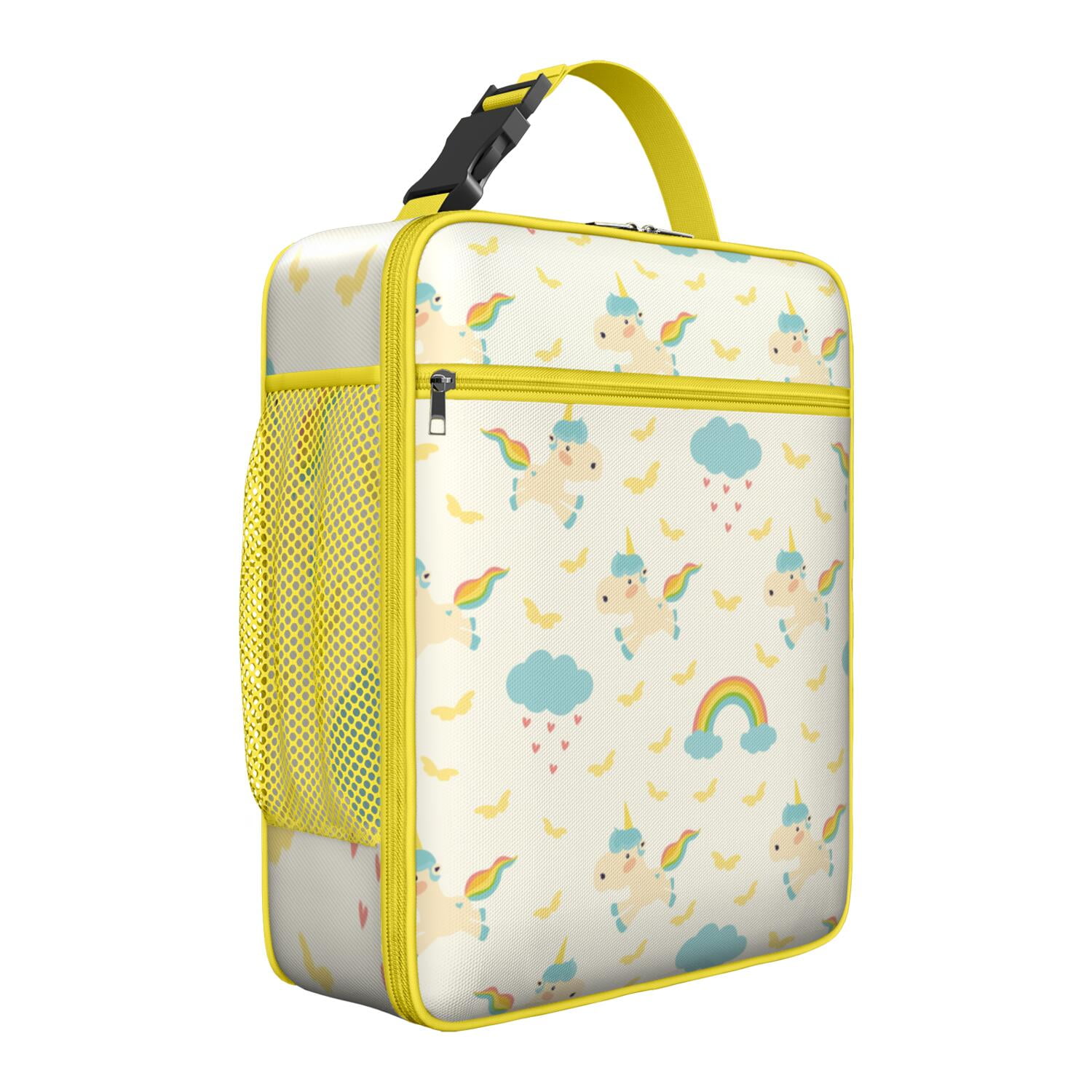 Rainbow Mythical Horse Lunch Box Tote, Unicorn Cartoon Insulated ...