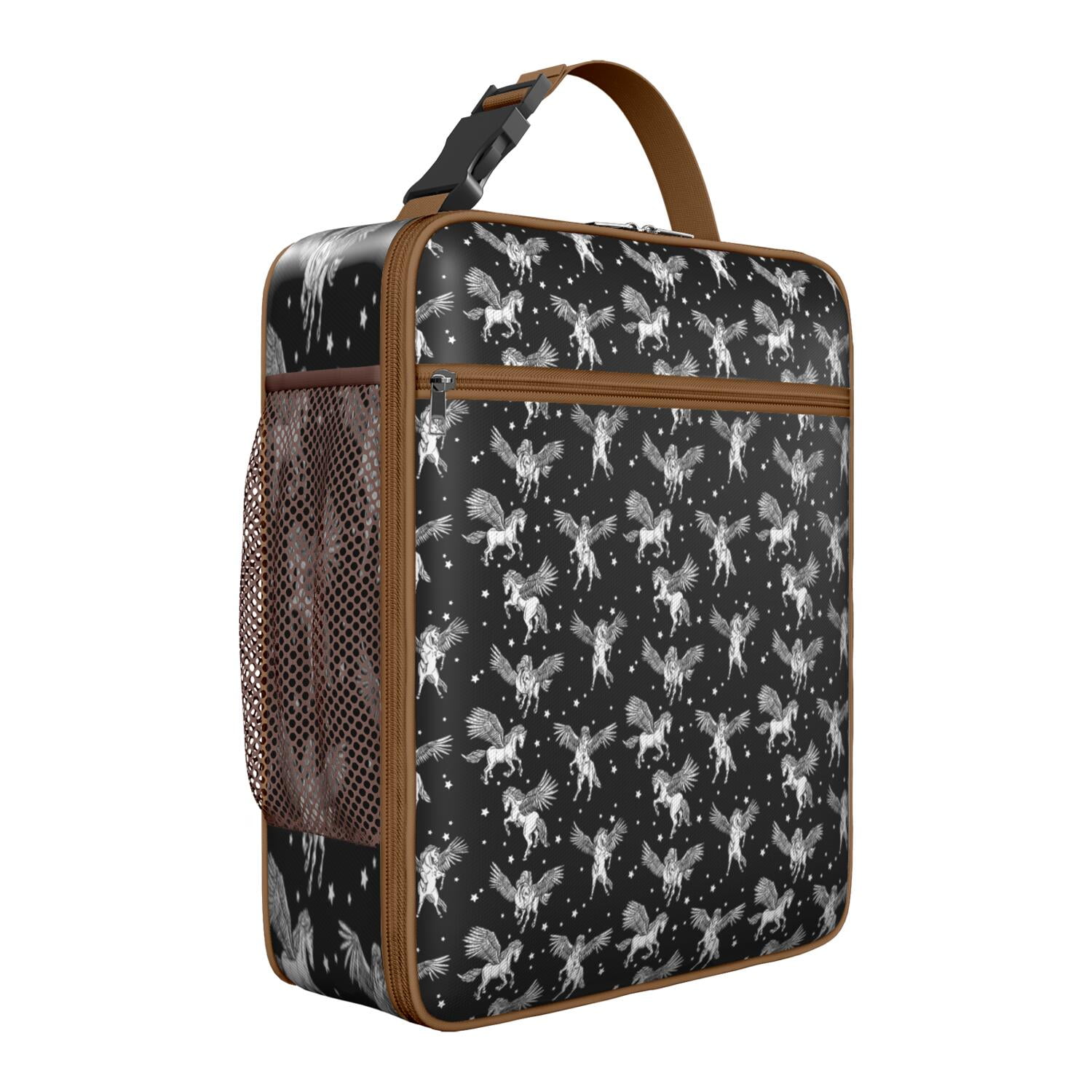 Rainbow Mythical Horse Lunch Box Tote, Unicorn Cartoon Insulated ...