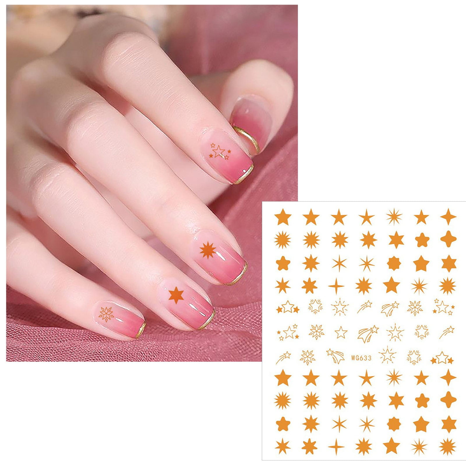 Rainbow Nail Decals Leaf Stickers Nails Strips Neutral Sac Stickers And Decals Nail Decals