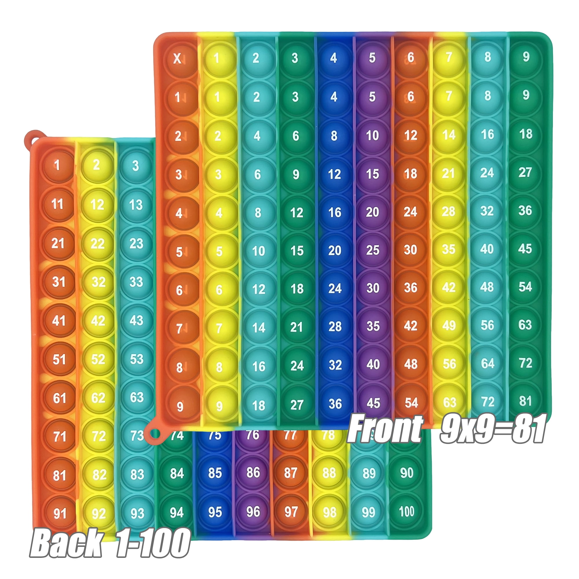 Rainbow Numbers 1-200 Counting Mat ,Multiplication Learning, Sensory ...