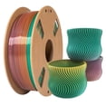 Rainbow PLA 3D Printer Filament 1.75mm, Multi-Color Changing PLA ...