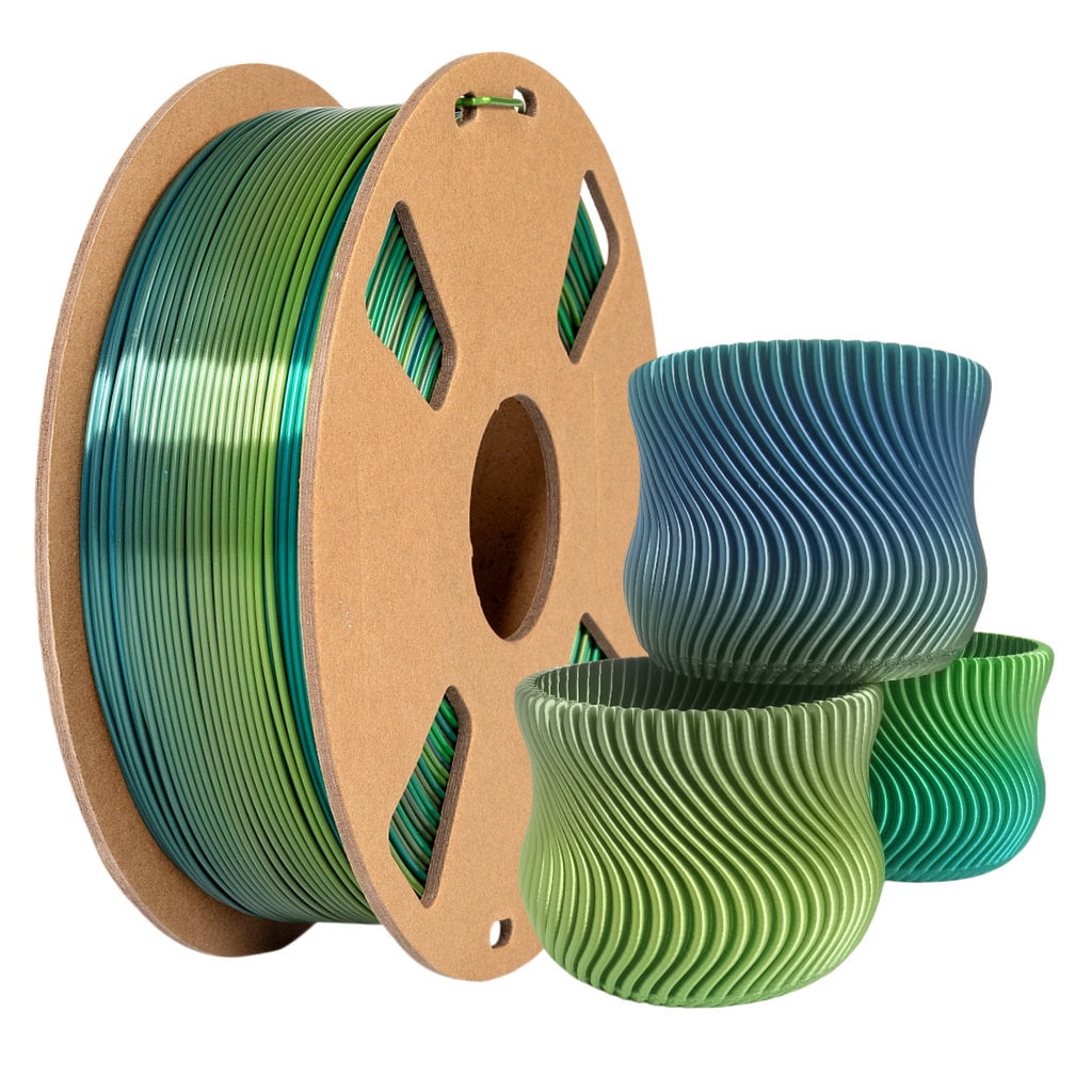 Rainbow PLA 3D Printer Filament 1.75mm, Multi-Color Changing PLA ...