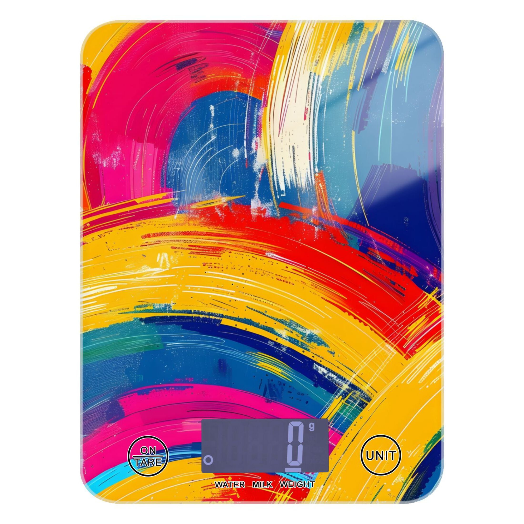 Rainbow Paint Food Scale Multifunction Digital Kitchen Scale 11lb ...