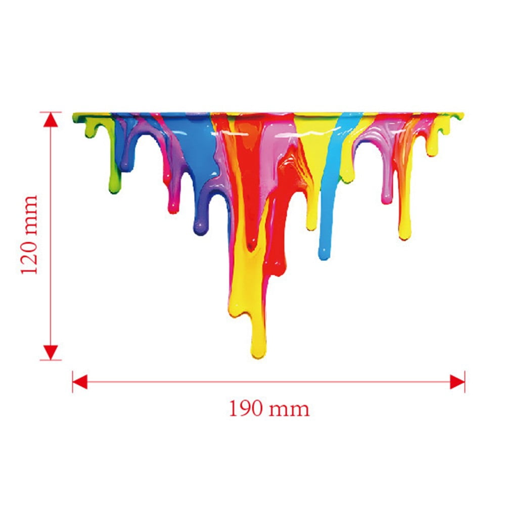 Rainbow Paint Graffiti Car Engine Side Fuel Tank Vinyl Decal Scratch ...