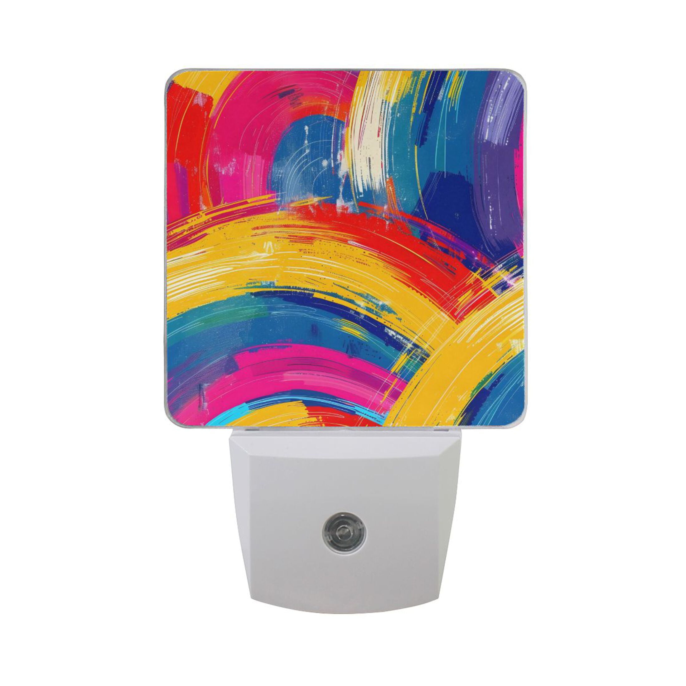 Rainbow Paint Night Light 2 Pack LED Nightlight Plug into Wall Dusk to ...