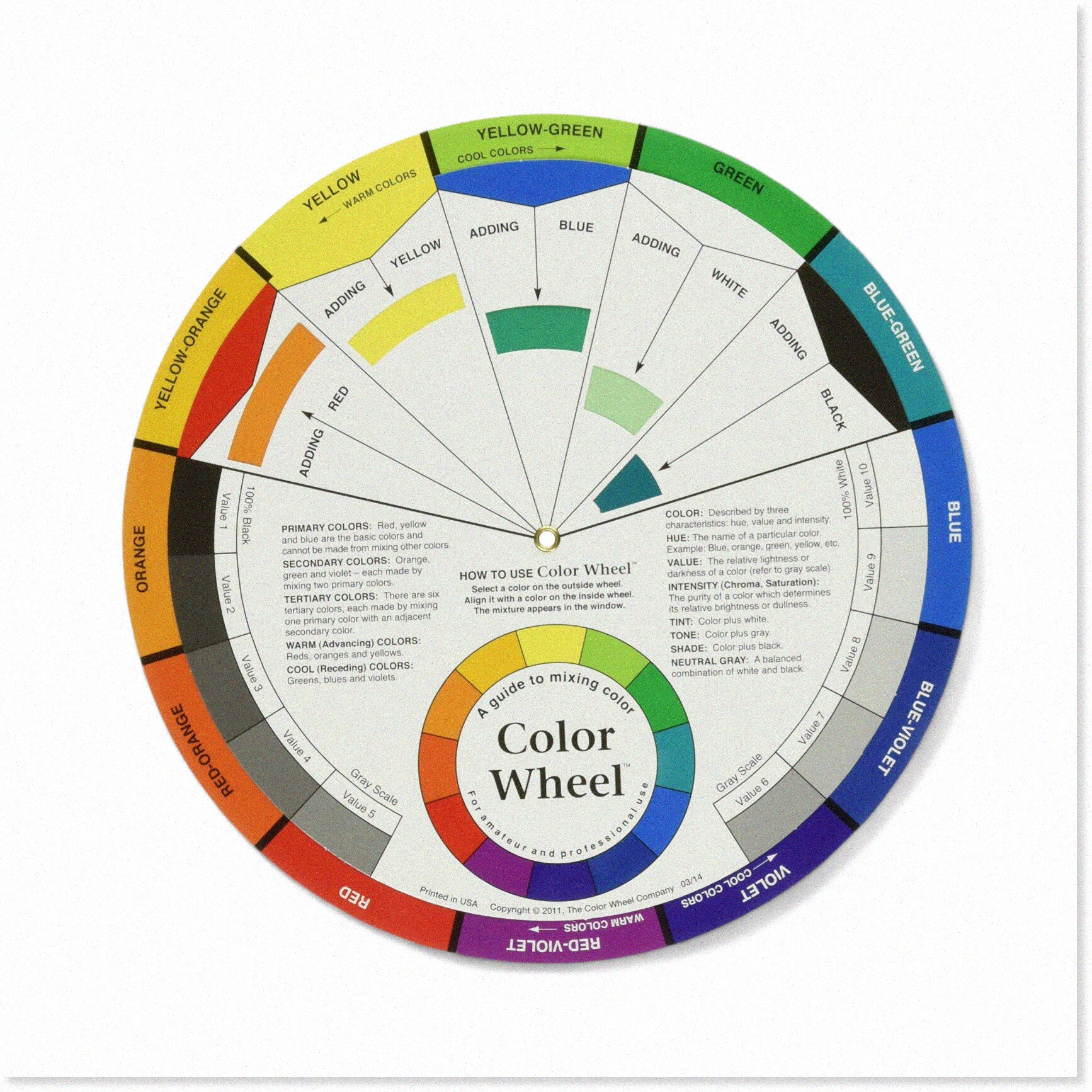 Rainbow Palette-9.25-inch, Vibrant and Versatile Color Mixing Tool for Artists, Designers, and ...