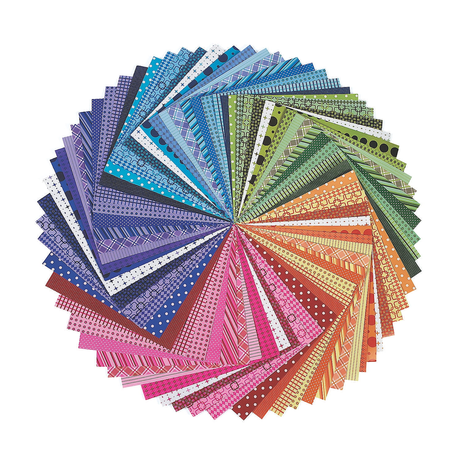 Fun Express, Rainbow Paper Pack, 12x12 inch, 100 sheets, 20 patterns ...
