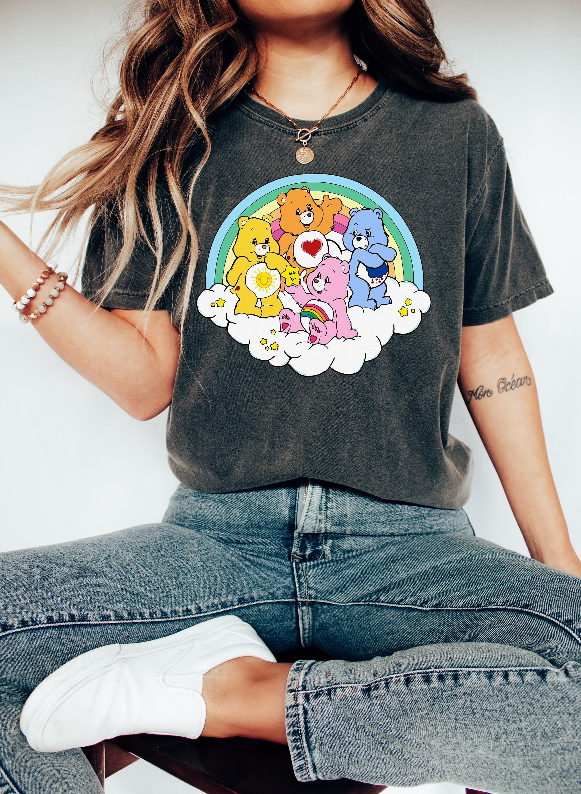 Rainbow Party Care Bears Shirt, Care Bear Birthday Shirt, 80s Cartoon ...