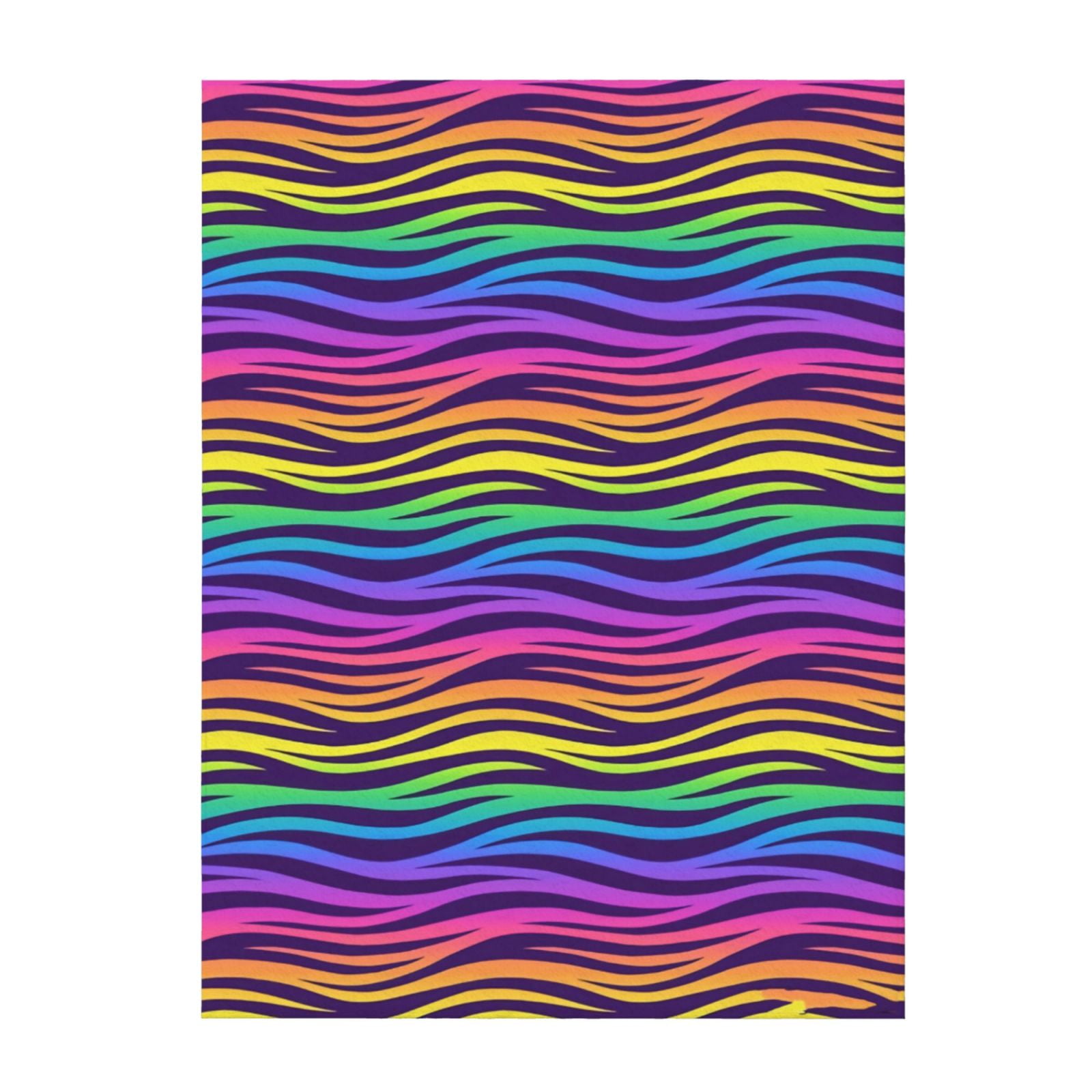 Rainbow Pattern Neck Gator Rainbow Zebra Rainbow Nostalgia Flannel ...