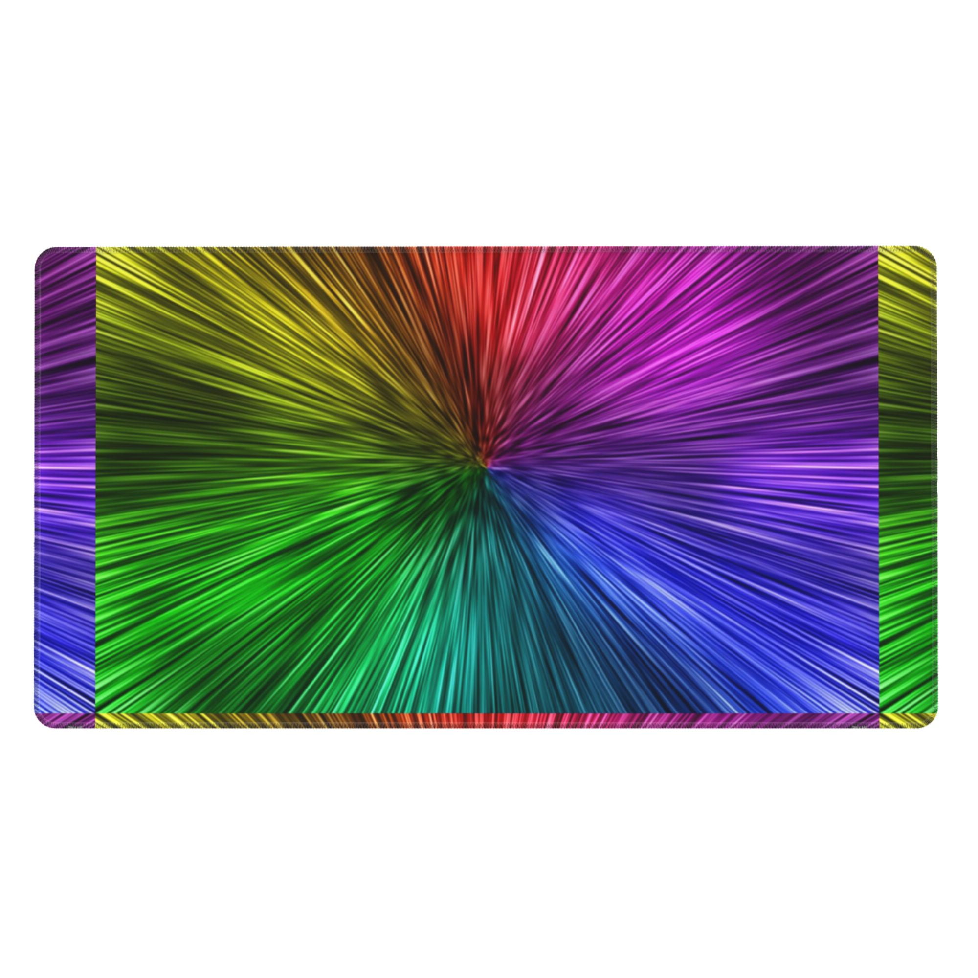 Rainbow Patterns Wallpaper Large Gaming Mouse Pad, Large Keyboard Pad ...