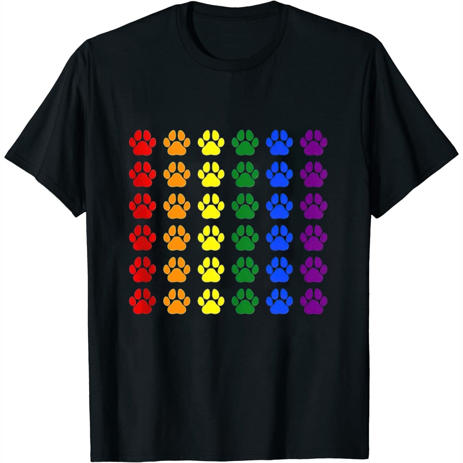 Rainbow Paw Print Dog Paw LGBT Pride LGBT Supporter Costume T Shirt ...