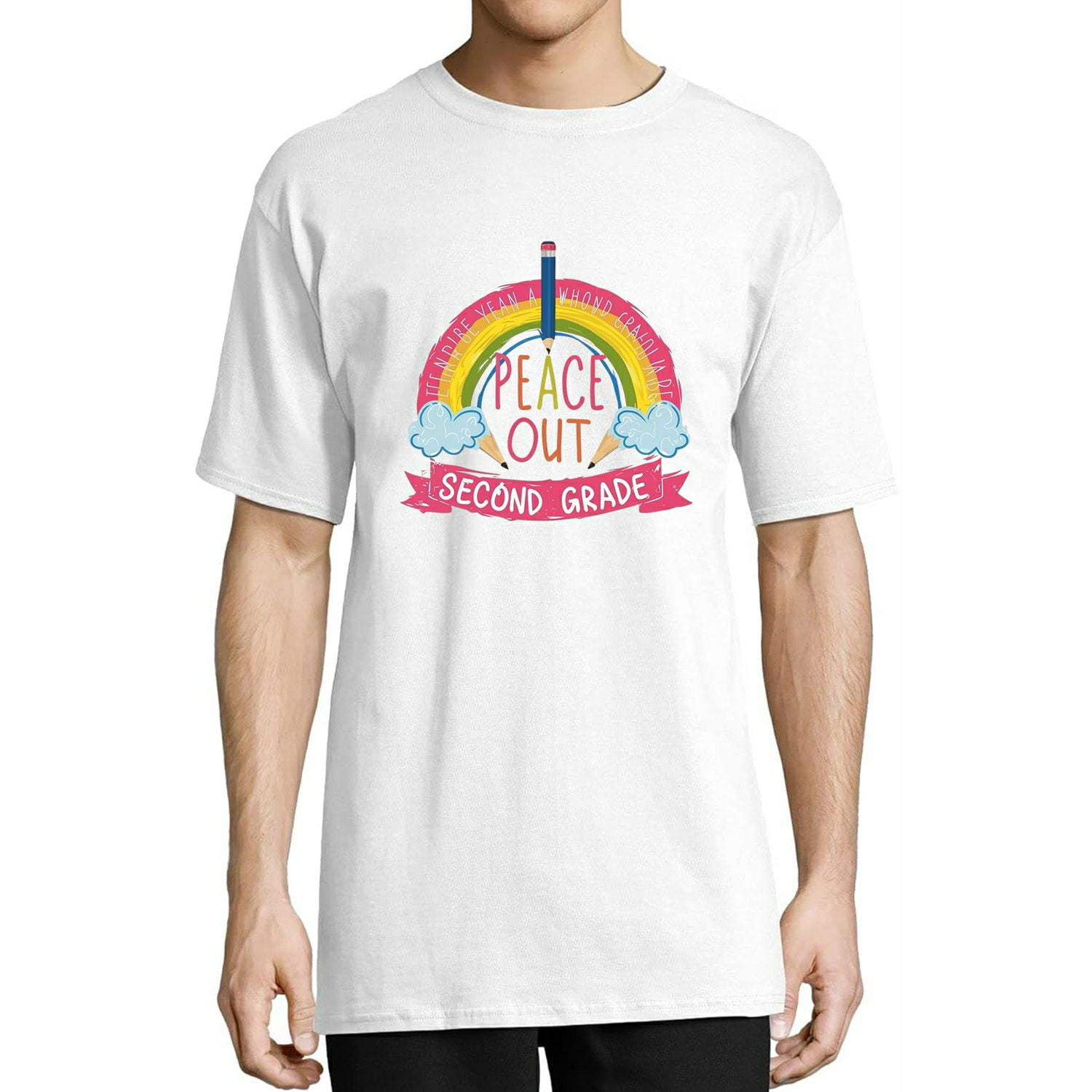 Rainbow Peace Out Second Grade Last Day Of School Graduation Shirt ...