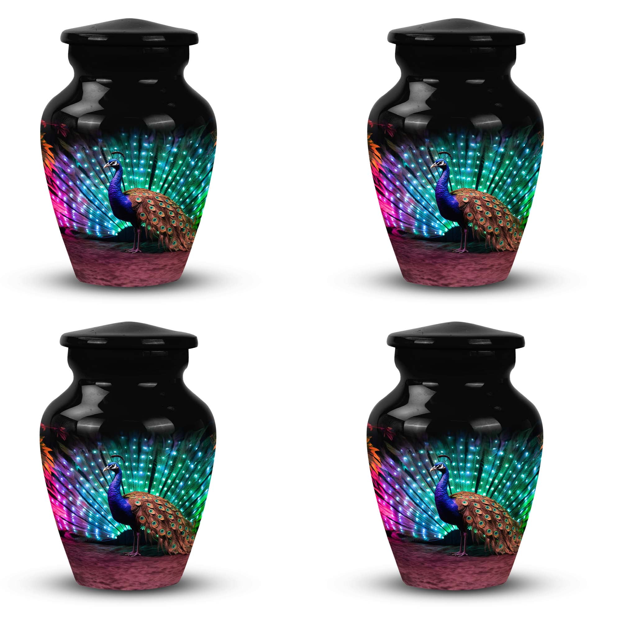 Rainbow Peacock Burial Urns For Mothers Ashes - Cremation Urns For ...