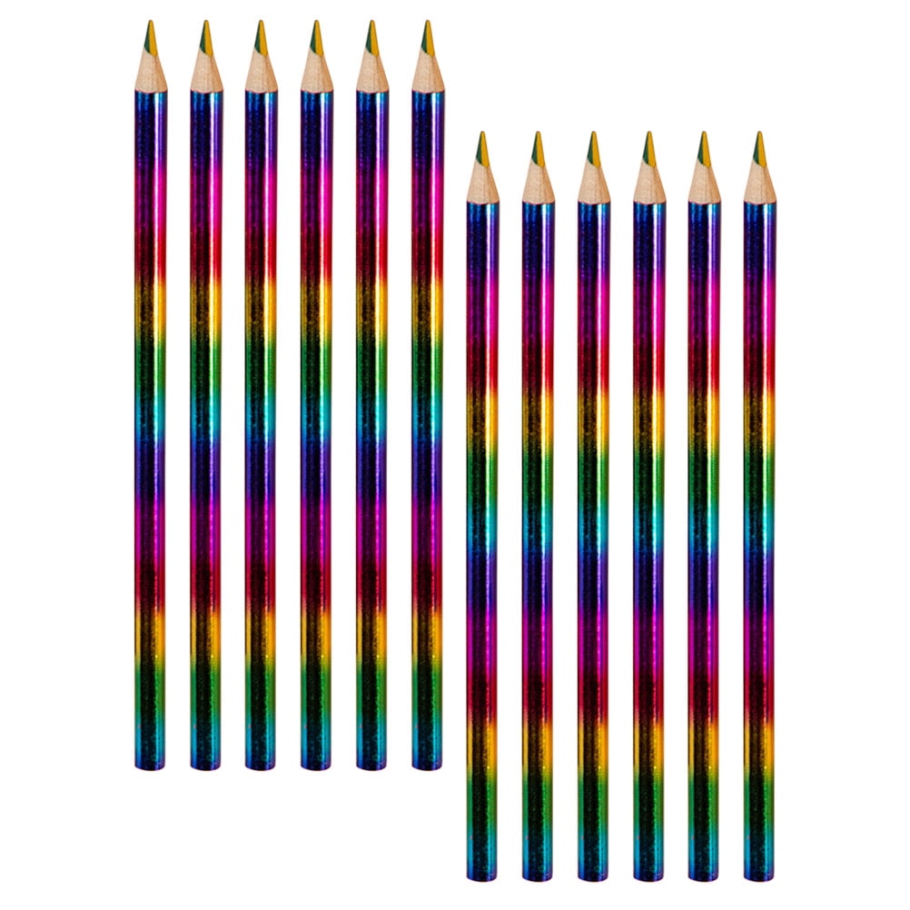 Rainbow Pencil 12 Pcs Drawing Pencils Professional Colored for Students ...