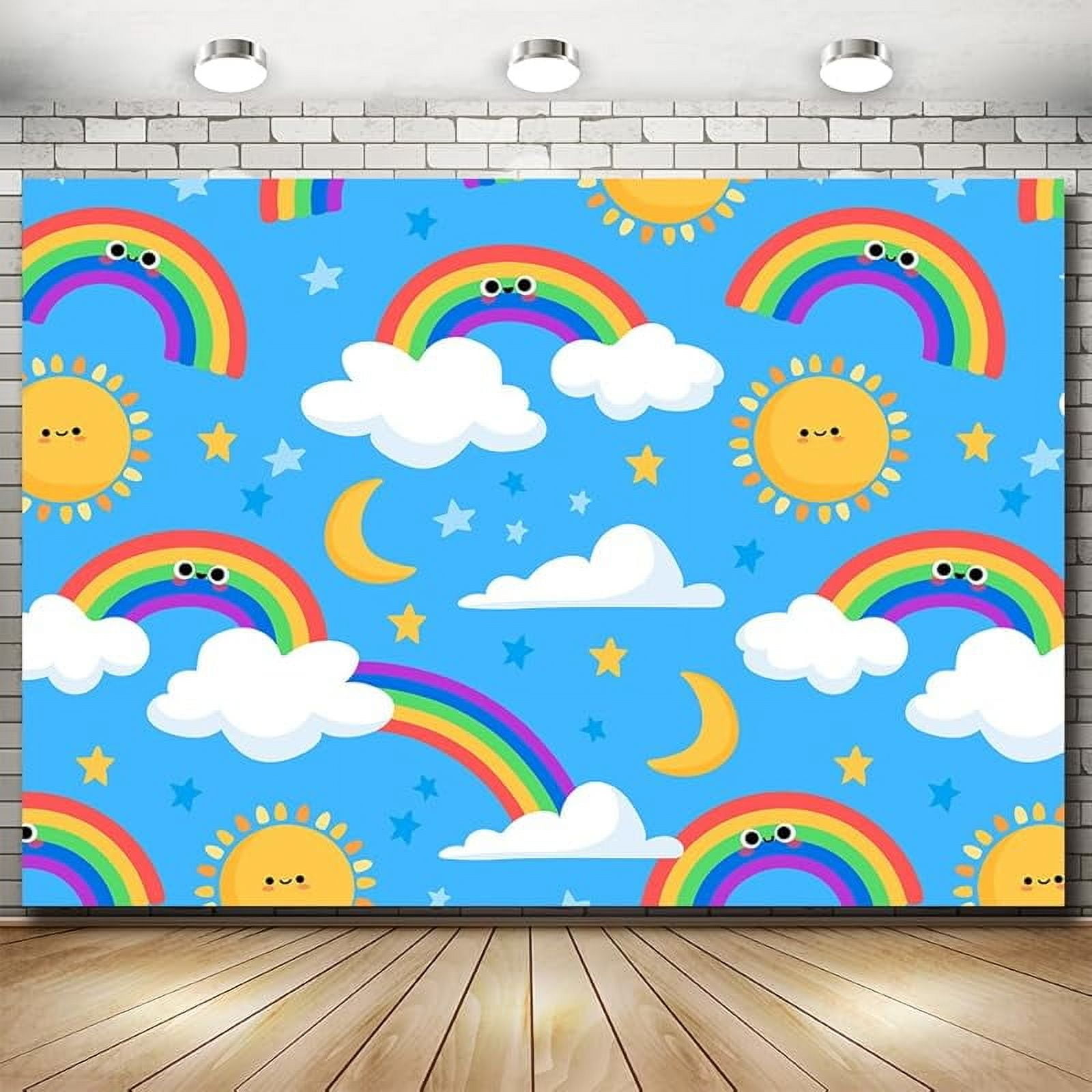 Rainbow Photography Backdrops Children Birthday Baby Shower Party ...
