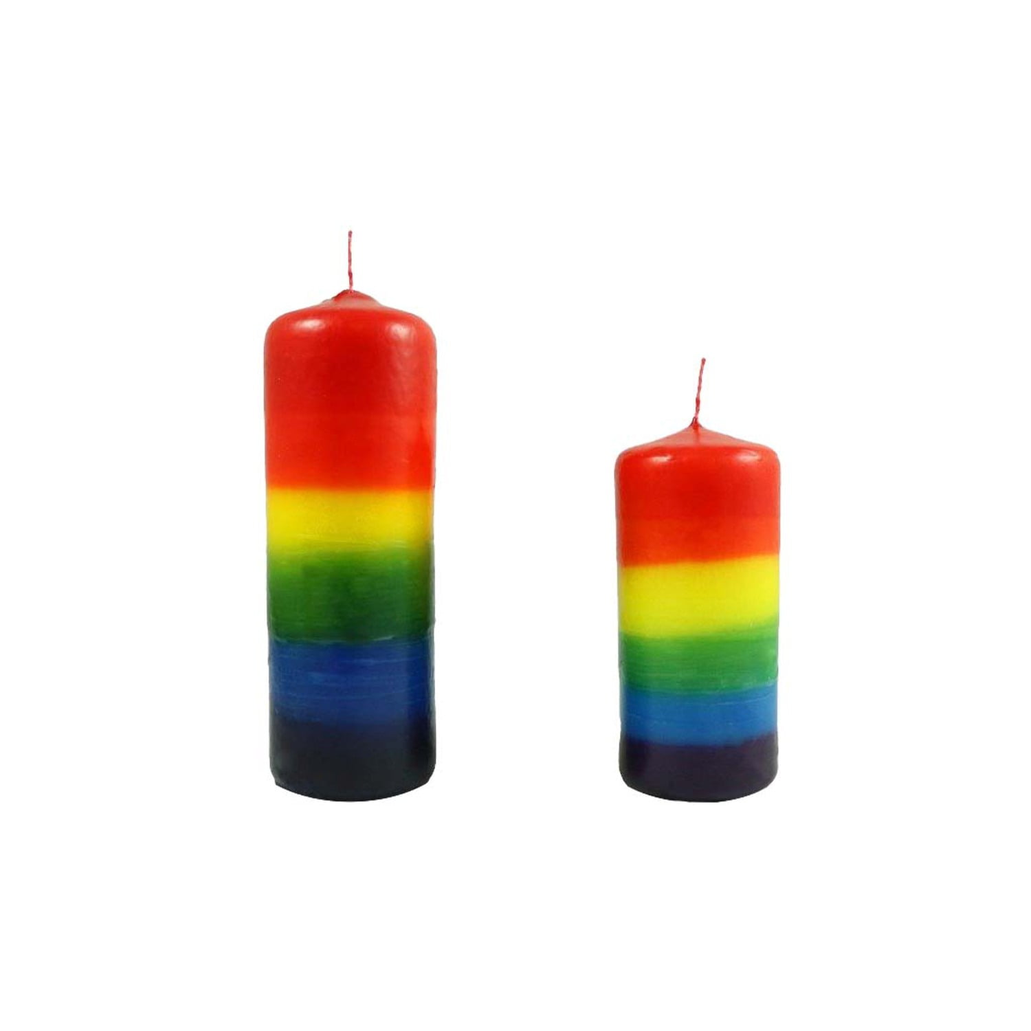 Rainbow Pillar Candle - Sets - Walmart.com