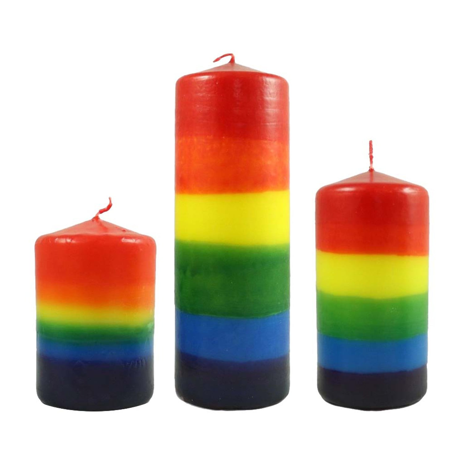 Rainbow Pillar Candle - Sets - Walmart.com