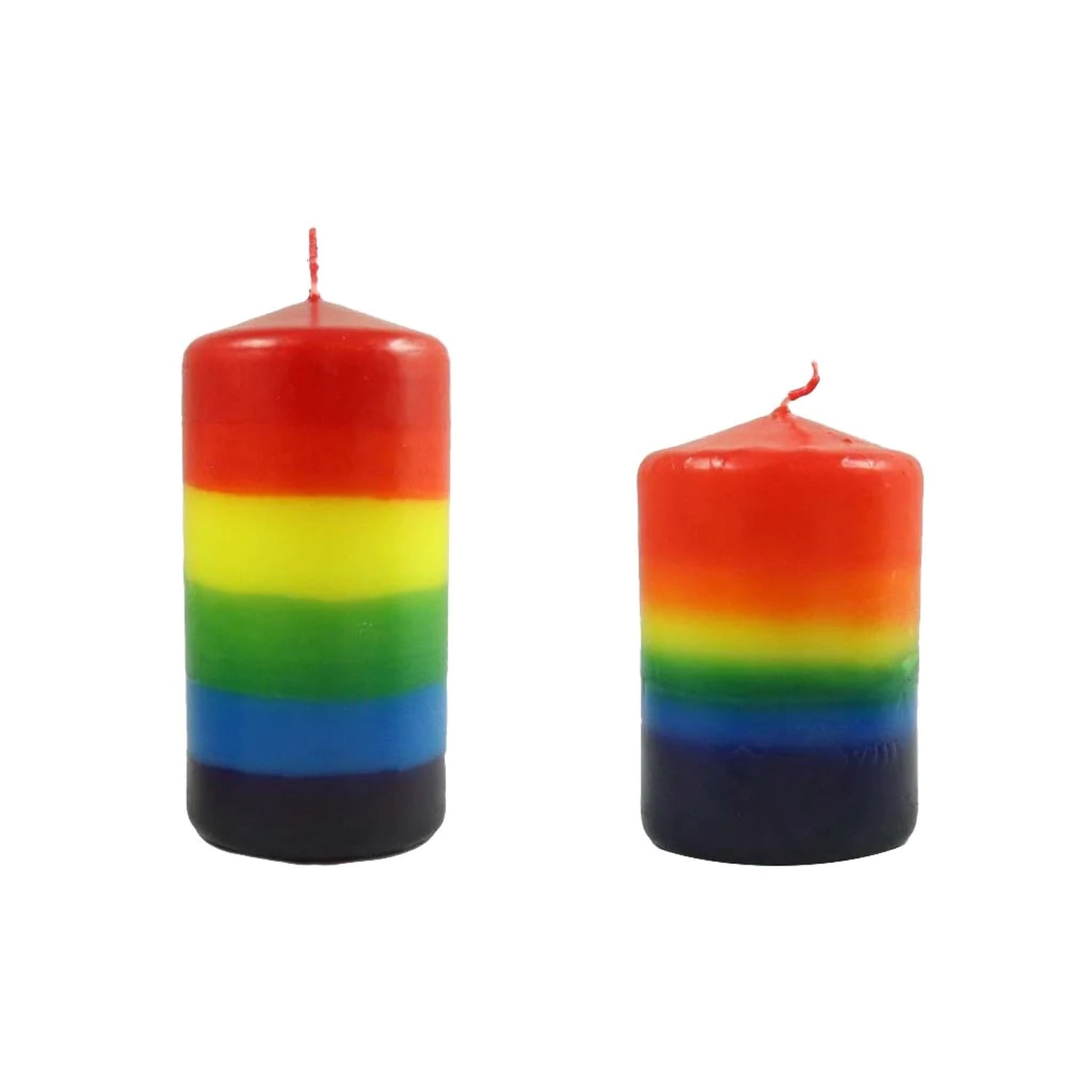 Rainbow Pillar Candle - Sets - Walmart.com