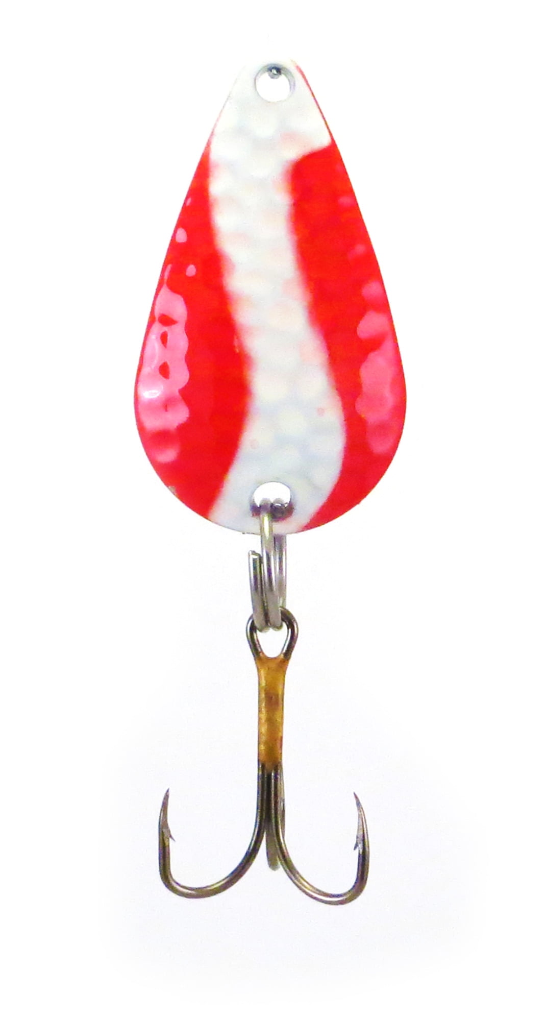 Rainbow Plastics Pot-O-Gold Steelhead Spoon Red White Stripe1/2oz ...