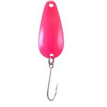 Rainbow Plastics Lil' Lightning Spoon Lure, Chartreuse/Fluorescent Red ...