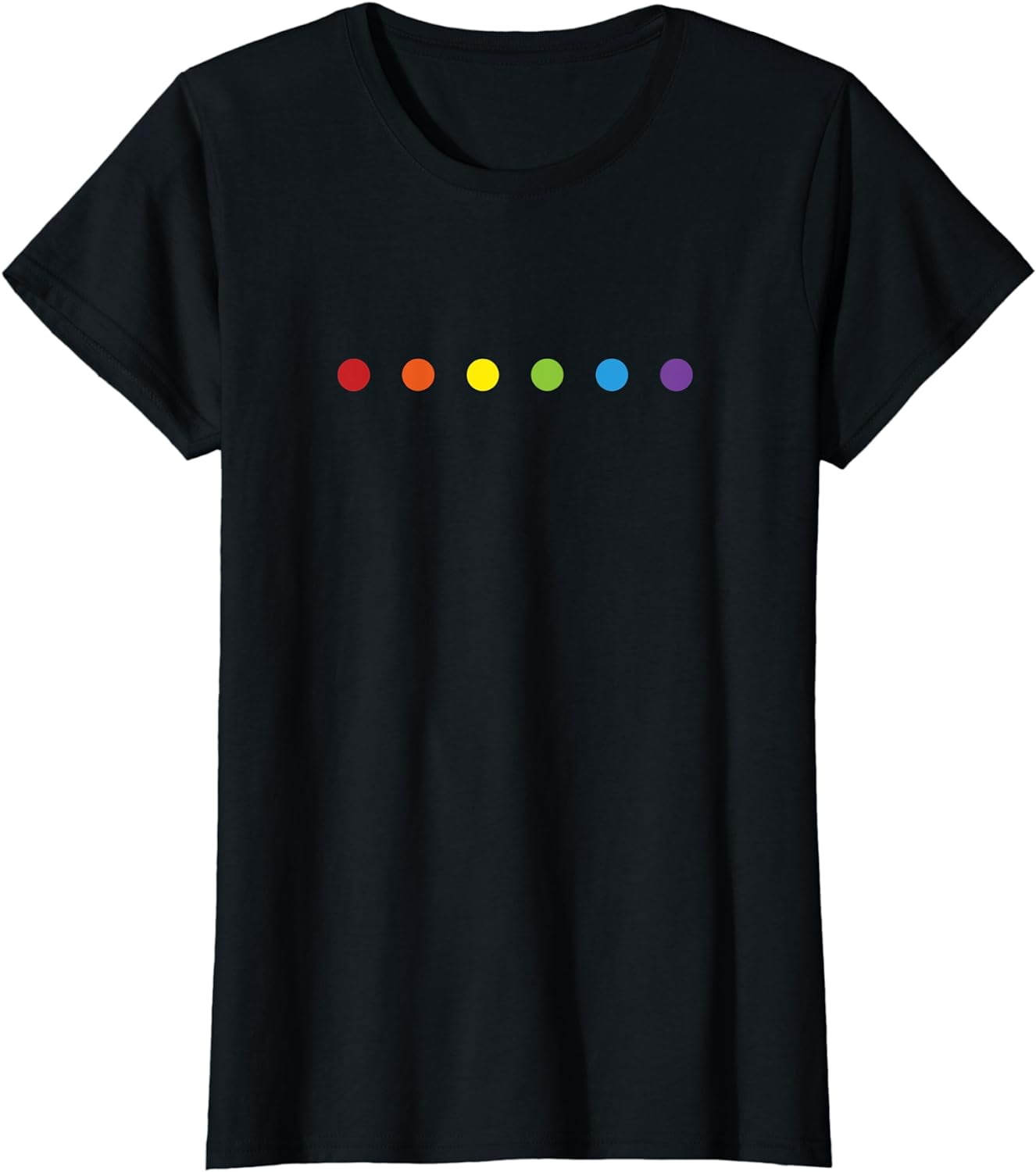Rainbow Polka Dot Gay Pride Colors LGBTQ Ally T-Shirt - Walmart.com