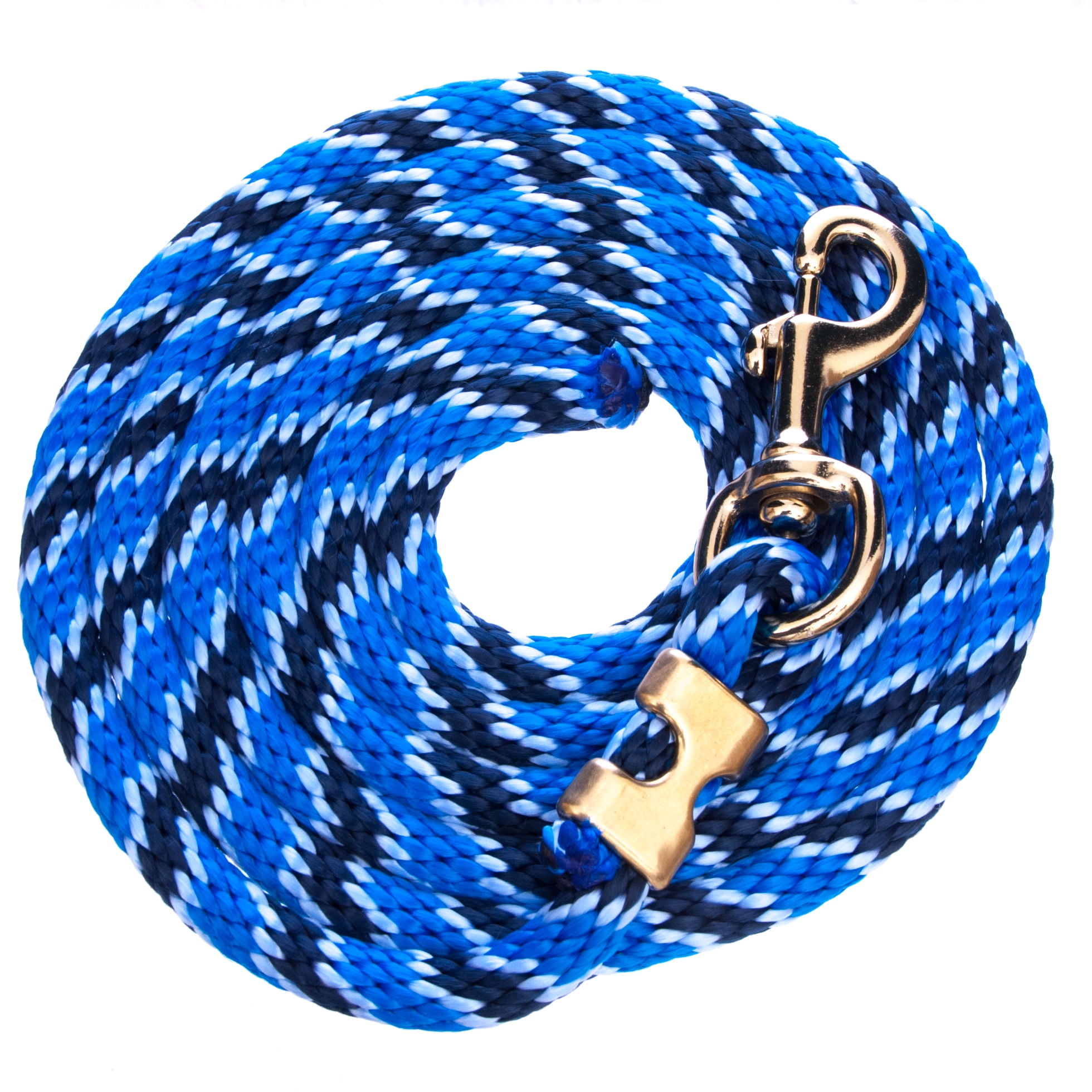 Rainbow Poly Lead Rope Color: Navy/Royal/Sky Blue - Walmart.com
