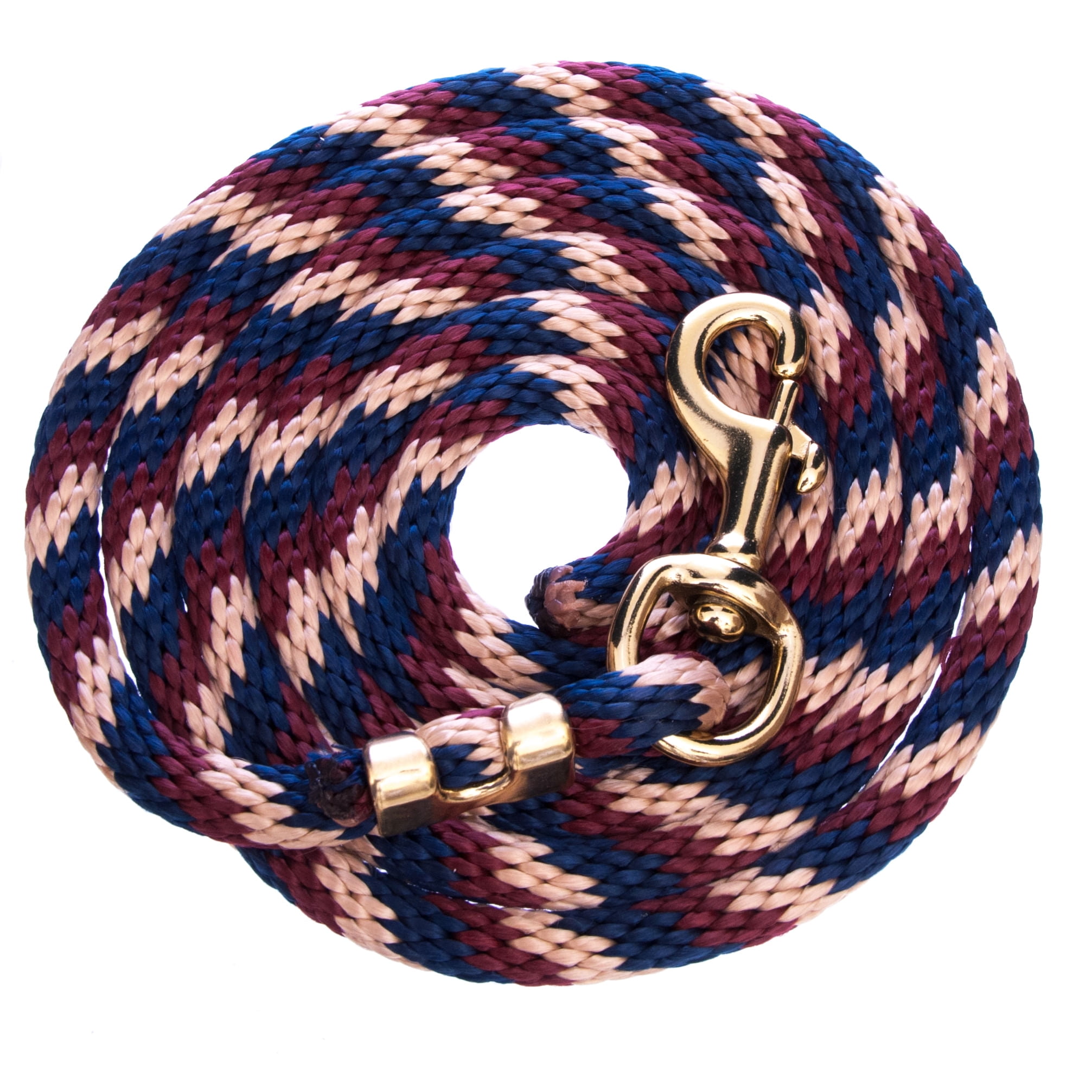Rainbow Poly Lead Rope Color: Navy/Tan/Burgundy - Walmart.com