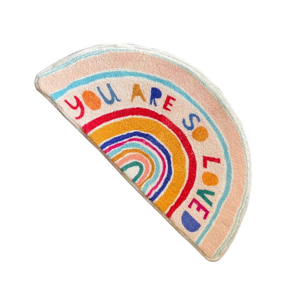 Rainbow Polyester Colorful Rainbow Carpet To Brighten Up Living Space ...