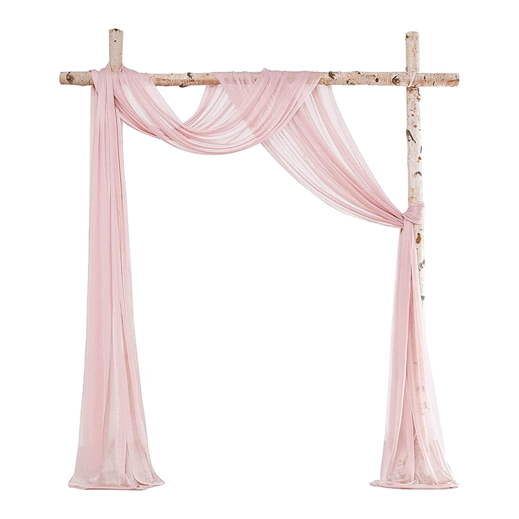 Rainbow Polyester Elegant Wedding Arch Draping Fabric For Romantic ...