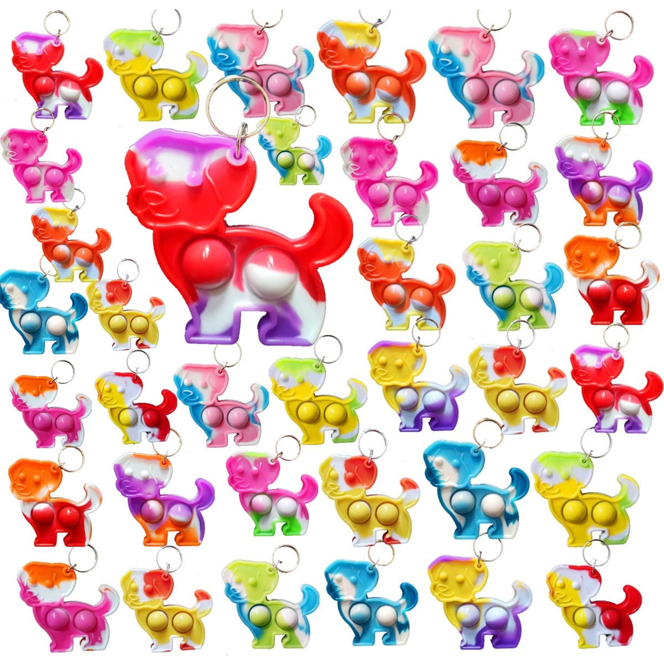 Rainbow Pop Fidget Packs - Bulk Mini Bubble Push for Kids! Perfect ...
