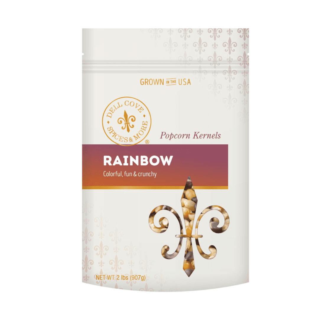 Rainbow Popcorn Kernels - Dell Cove Spices - Create Colorful & Tasty ...