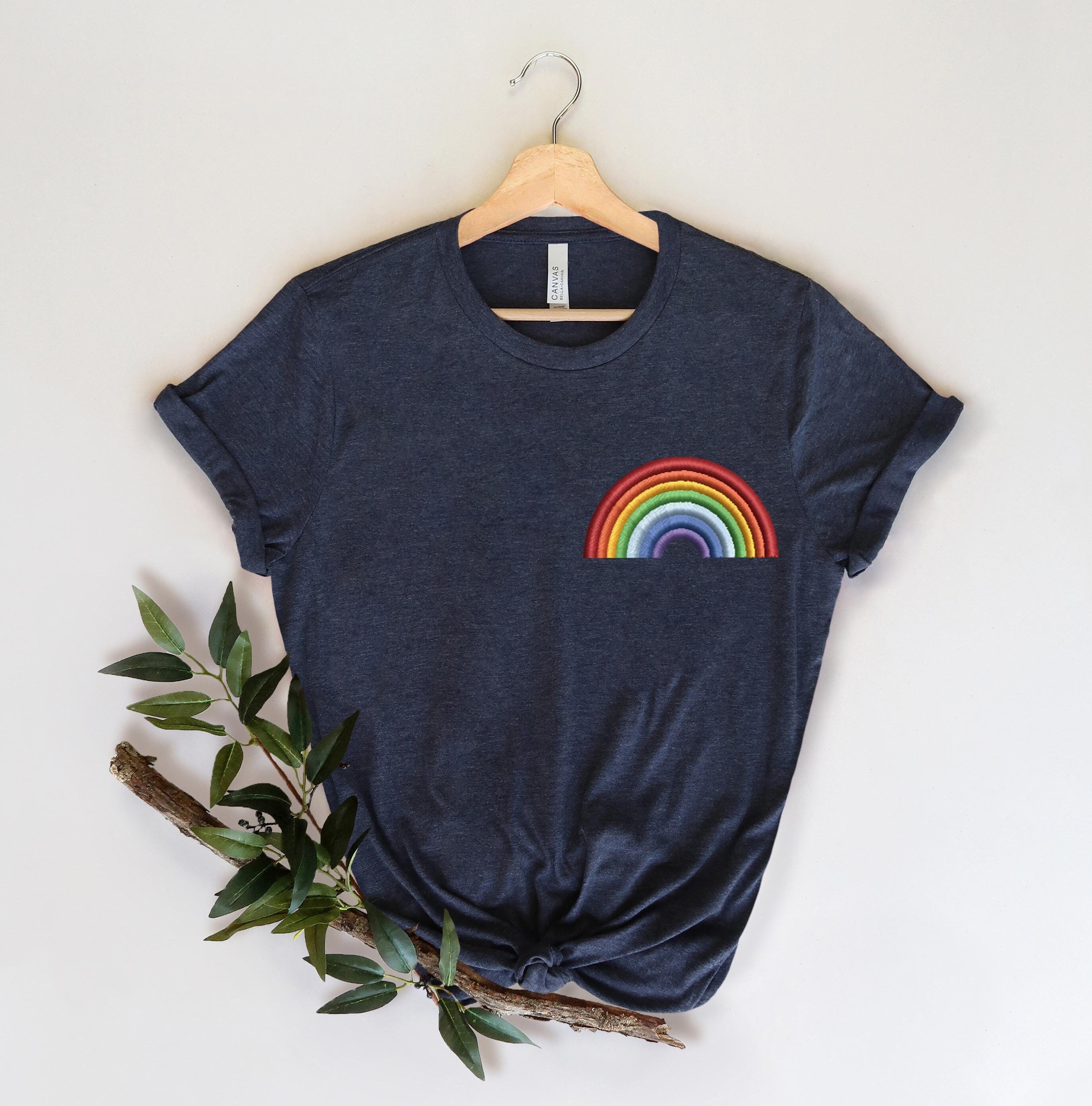 Rainbow Pride Embroidery Tee – Celebrate LGBTQ+ with Style - Walmart.com