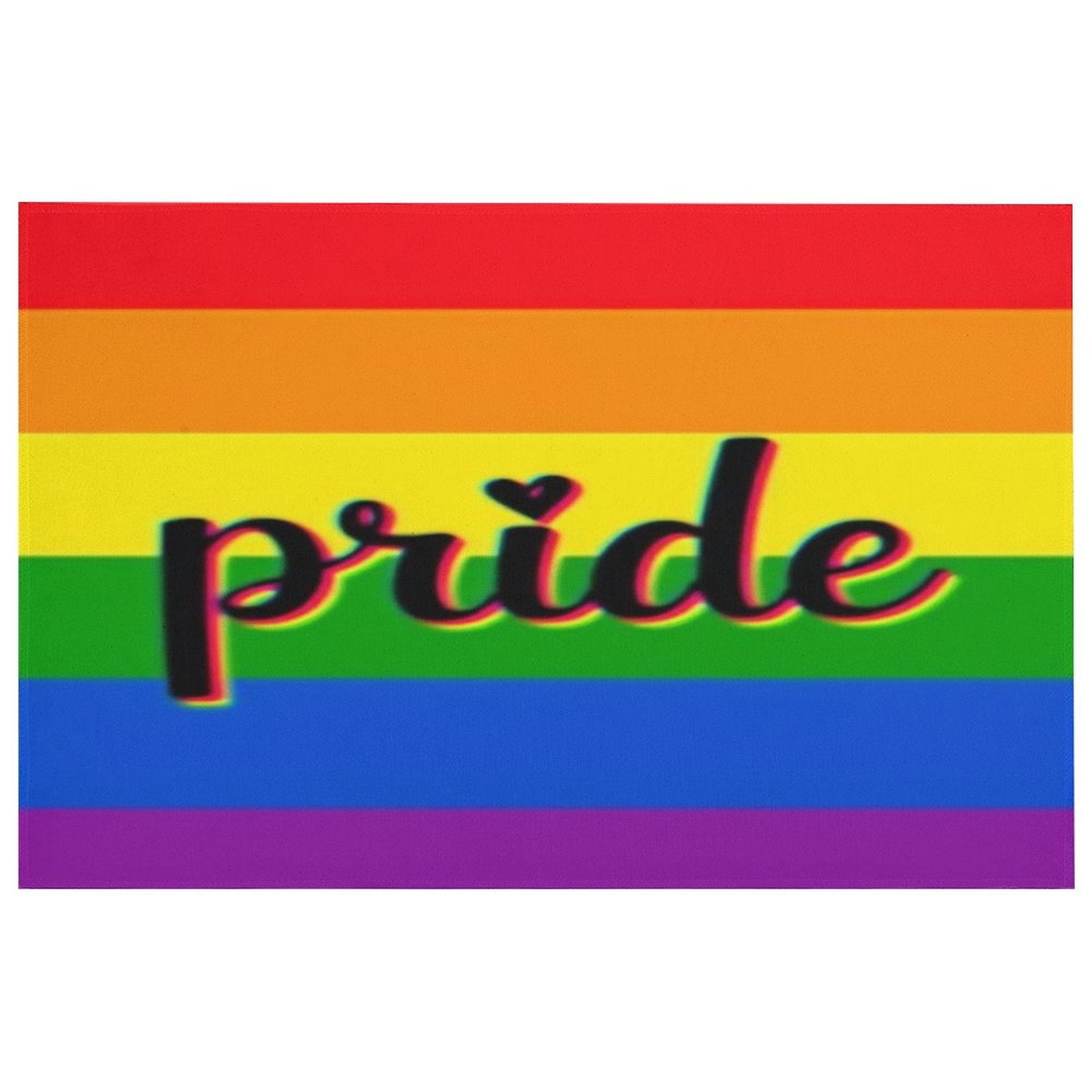 Rainbow Pride Flag Adult Home Decor Bedroom Living Room Crystal Velvet ...