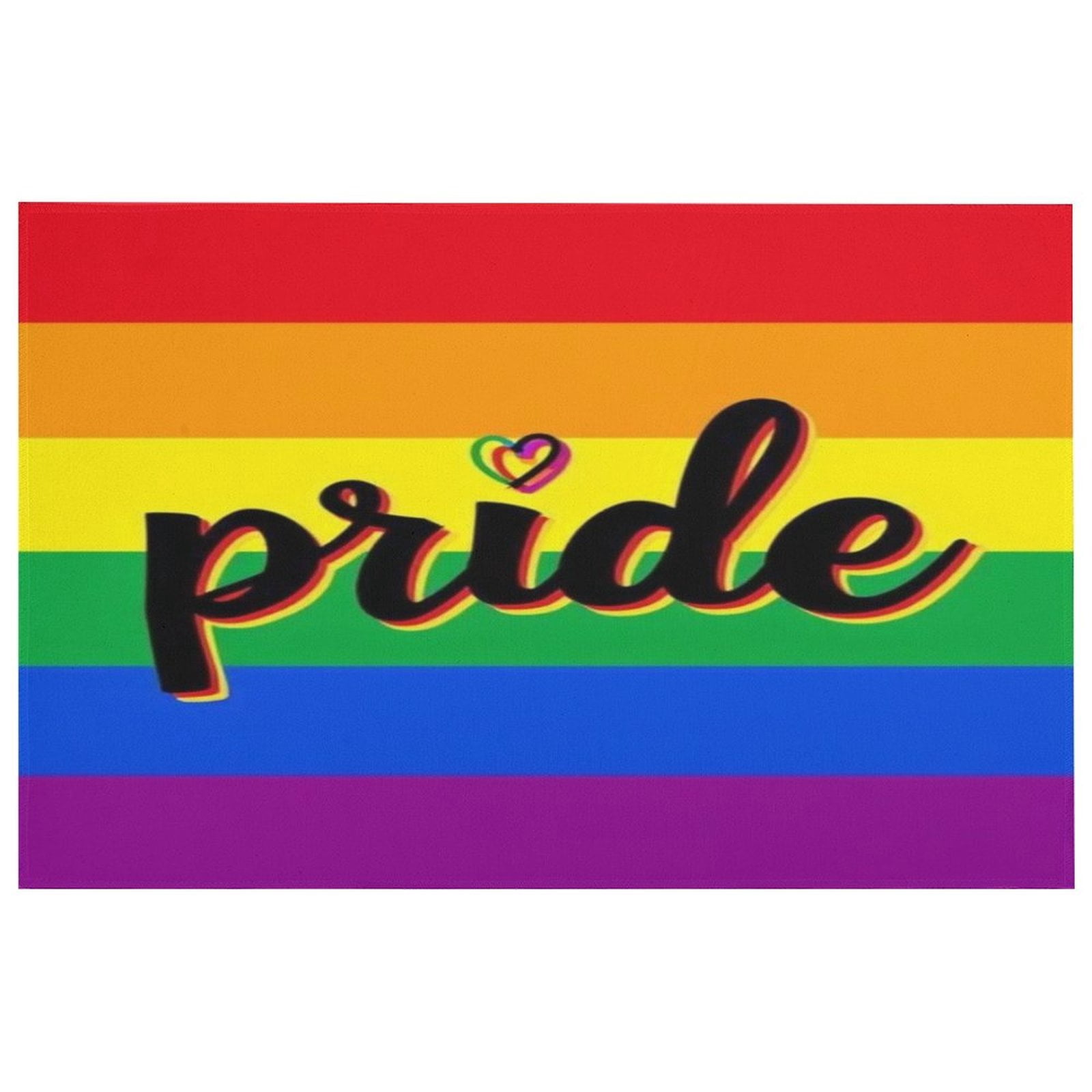 Rainbow Pride Flag Adult Home Decor Bedroom Living Room Crystal Velvet ...