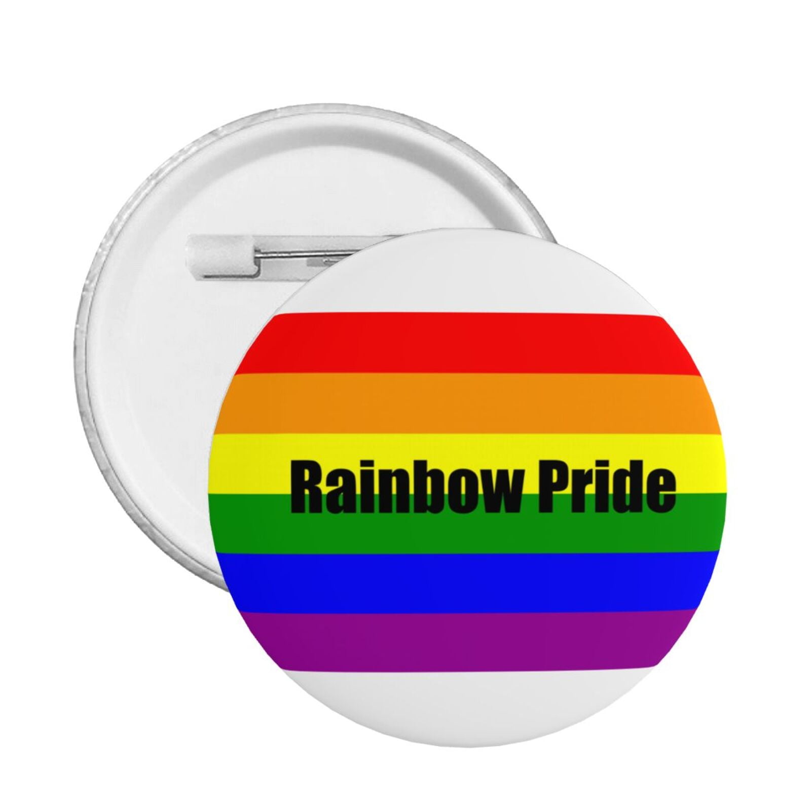 Rainbow Pride Flag Circular Button Fashion Badge Decoration Backpack ...
